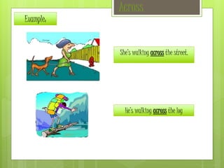 Preposition Across and Between | PPT