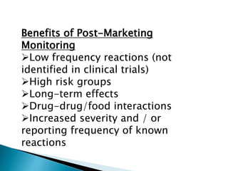 Pre & post marketting survellance | PPTX