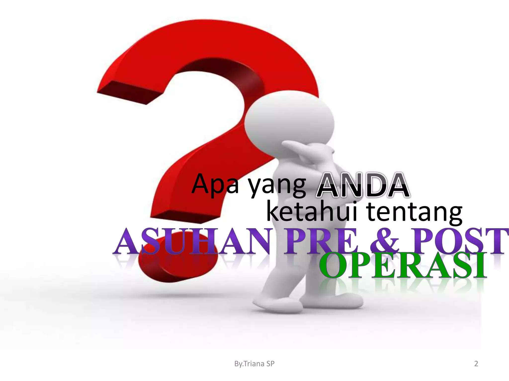 Pre post operasi | PDF
