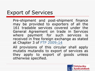 Pre & post_shipment_finance[1] | PPT