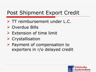 Pre & post_shipment_finance[1] | PPT