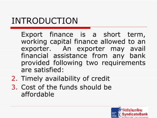 Pre & post_shipment_finance[1] | PPT