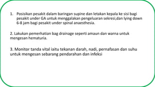 Pre & post operatif TURP | PPTX