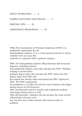 PREP PACKETewc(EWC) ENG 299ExamiNatioN of WritiNG .docx