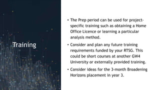 GW4 BioMed MRC DTP Prep Period Slides 2024-25 | PPTX