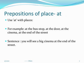 Prep Place Direction | PPTX