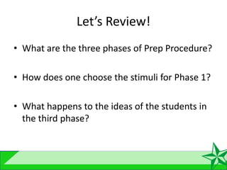 Prep Procedure (Pre-reading Strategy) | PPTX