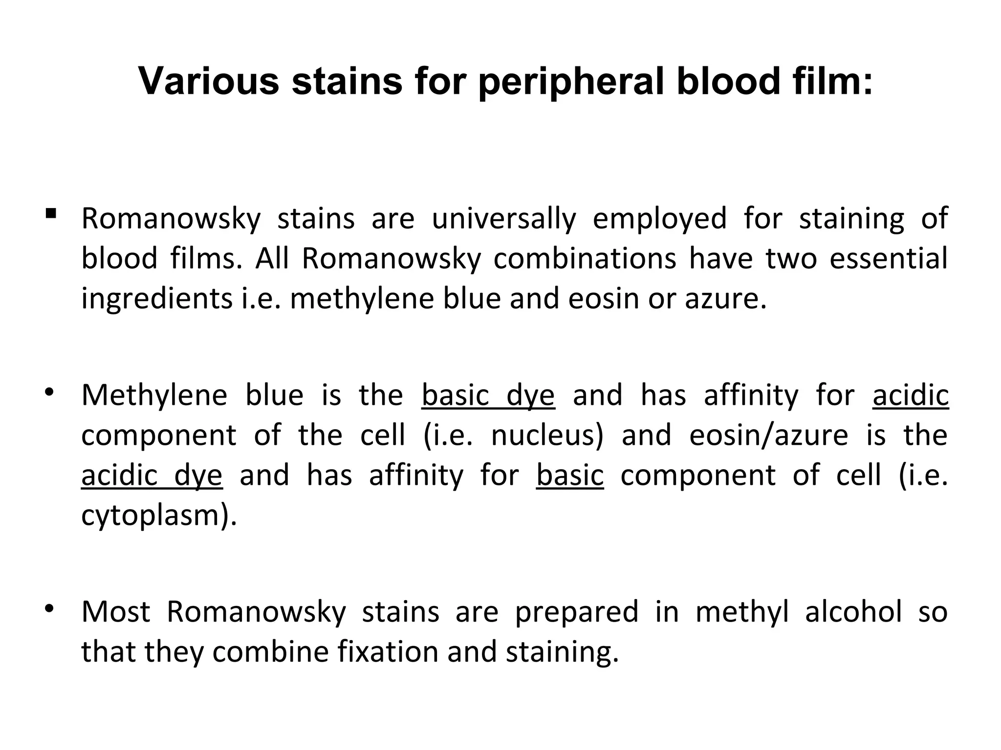 Prepration and staining of blood film | PPT