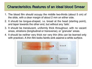 Prepration and staining of blood film | PPT