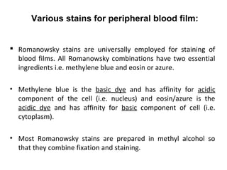 Prepration and staining of blood film | PPT