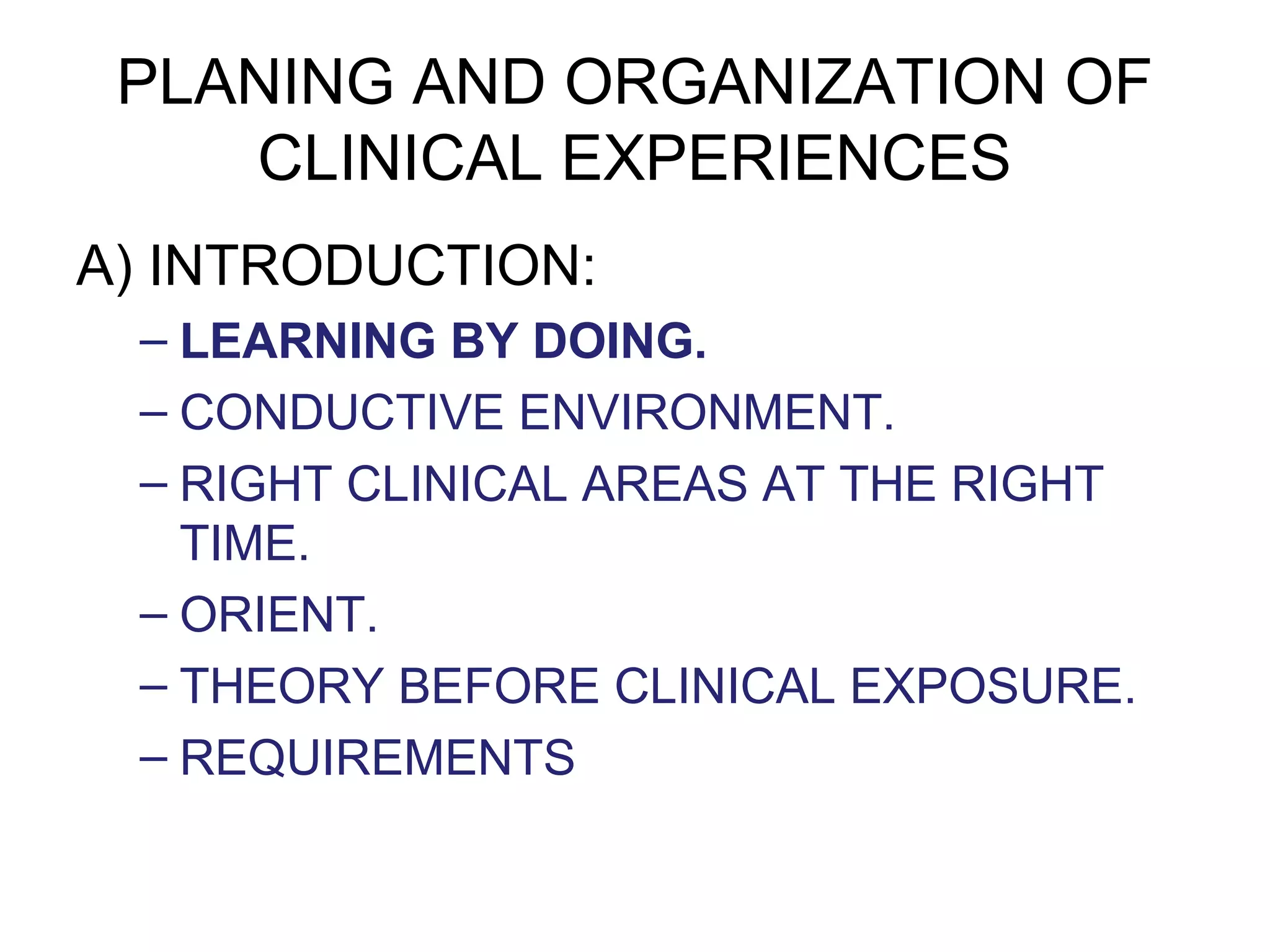 Clinical rotation plan in NURSING -chandiran | PPT