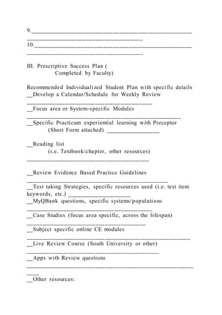 Pre Predictor Exam SummaryHernandez, Elizabeth SUO 092 | DOCX
