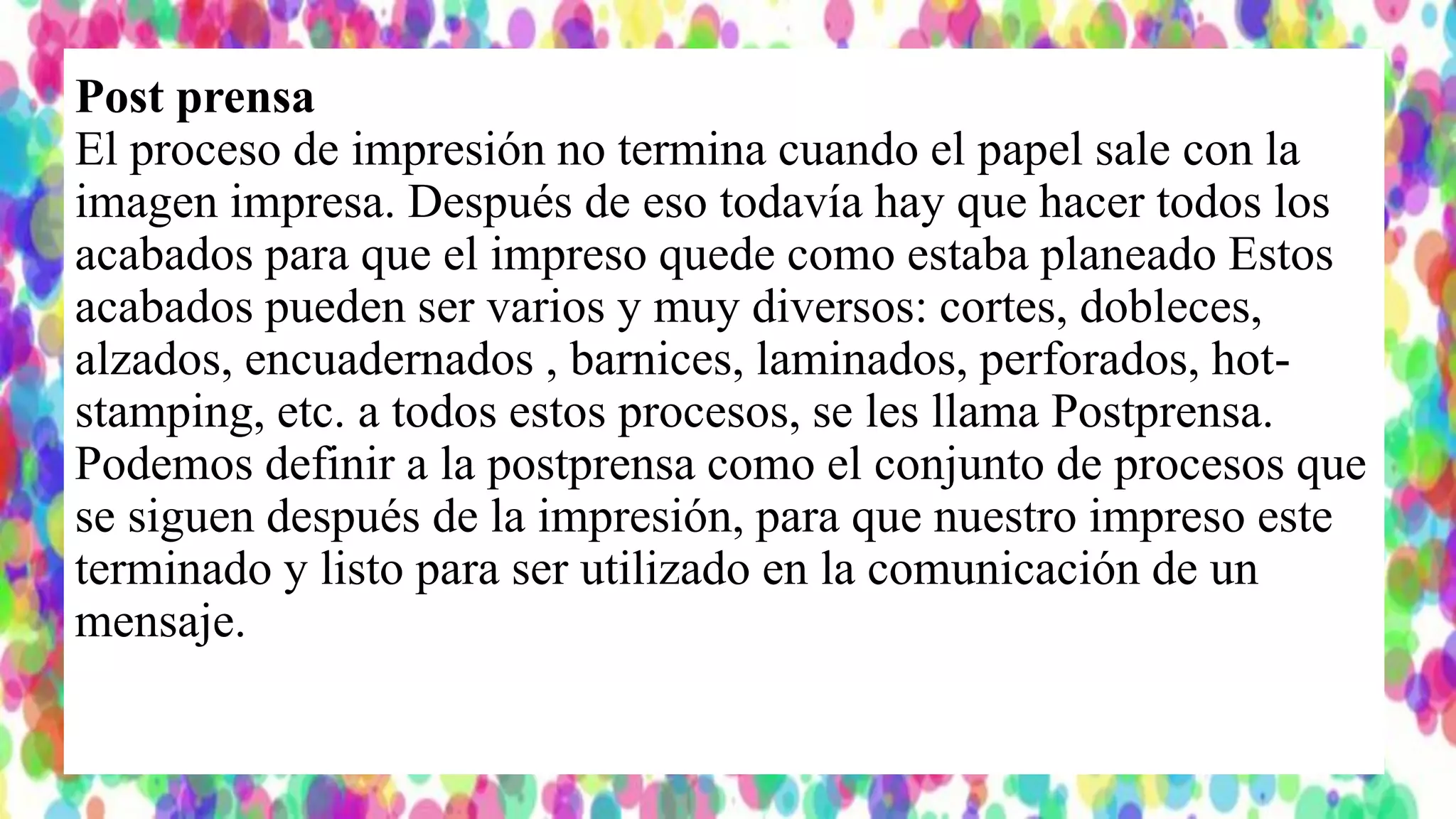 Pre prensa y post prensa | PDF