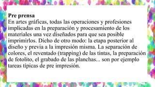 Pre prensa y post prensa | PDF