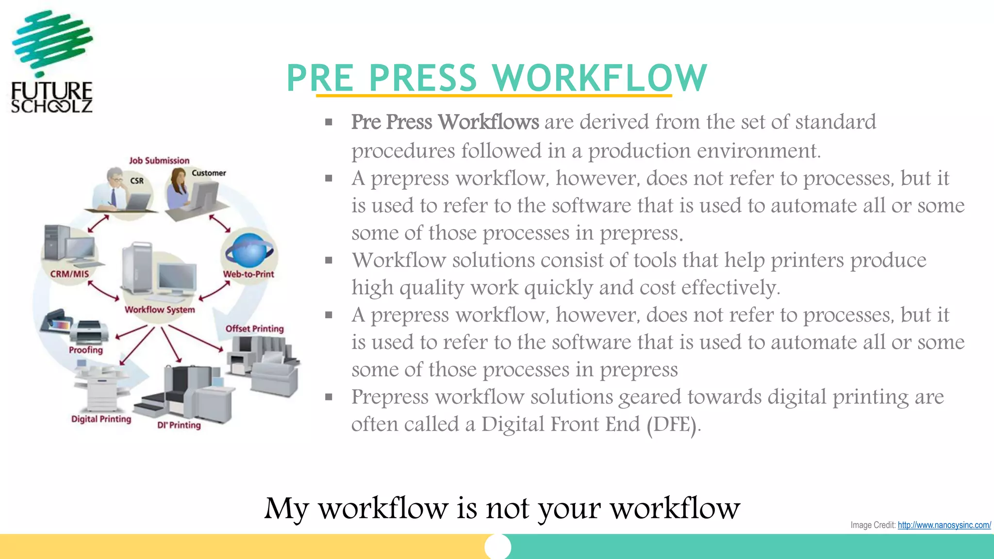 Pre press workflow | PPTX