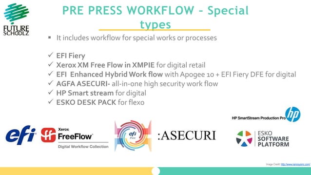 Pre press workflow | PPTX | Operating Systems | Computer Software and Applications