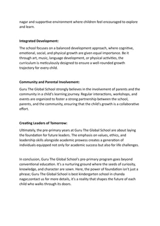 pre primary guru.pdf | Daycare and Pre-School | Parenting