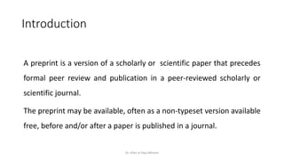 Preprint and Preprint Servers.pptx
