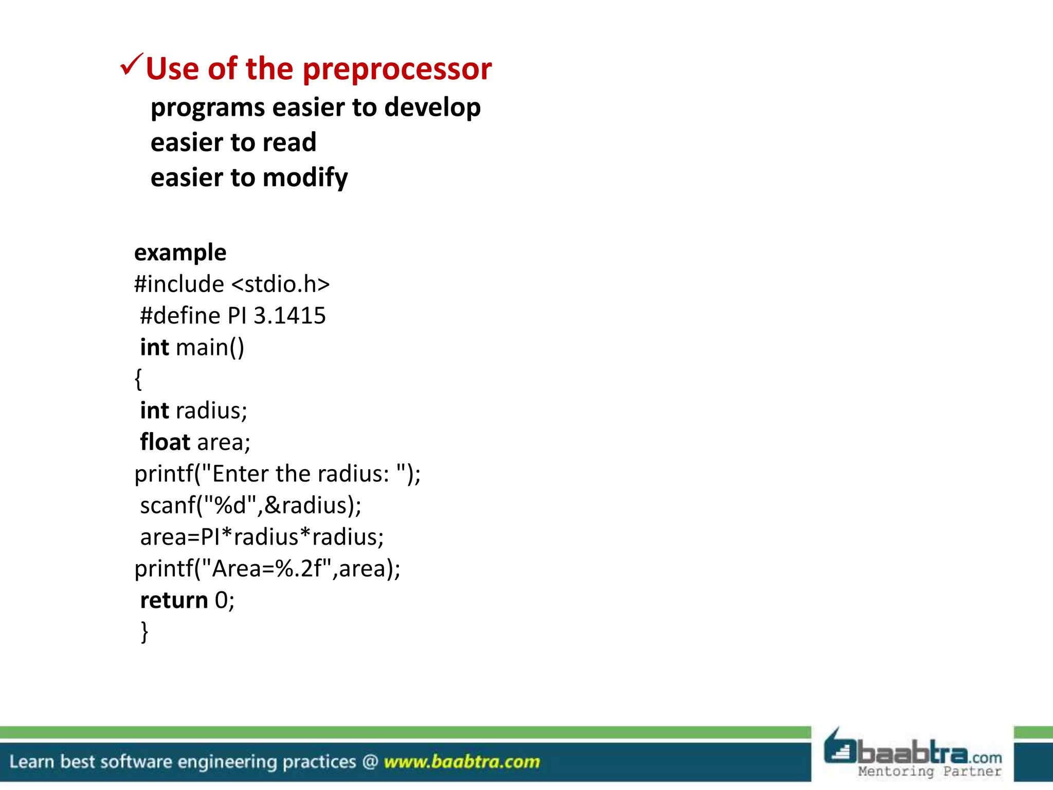 Preprocesser in c | PPTX