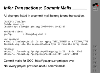 Preprocessing CVS Data for Fine-Grained Analysis | PDF