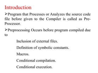 Preprocessors | PPT