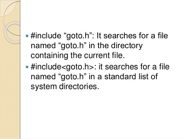 Preprocessor Directives In C Language