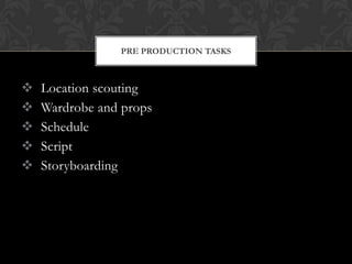 Pre Production | PPTX