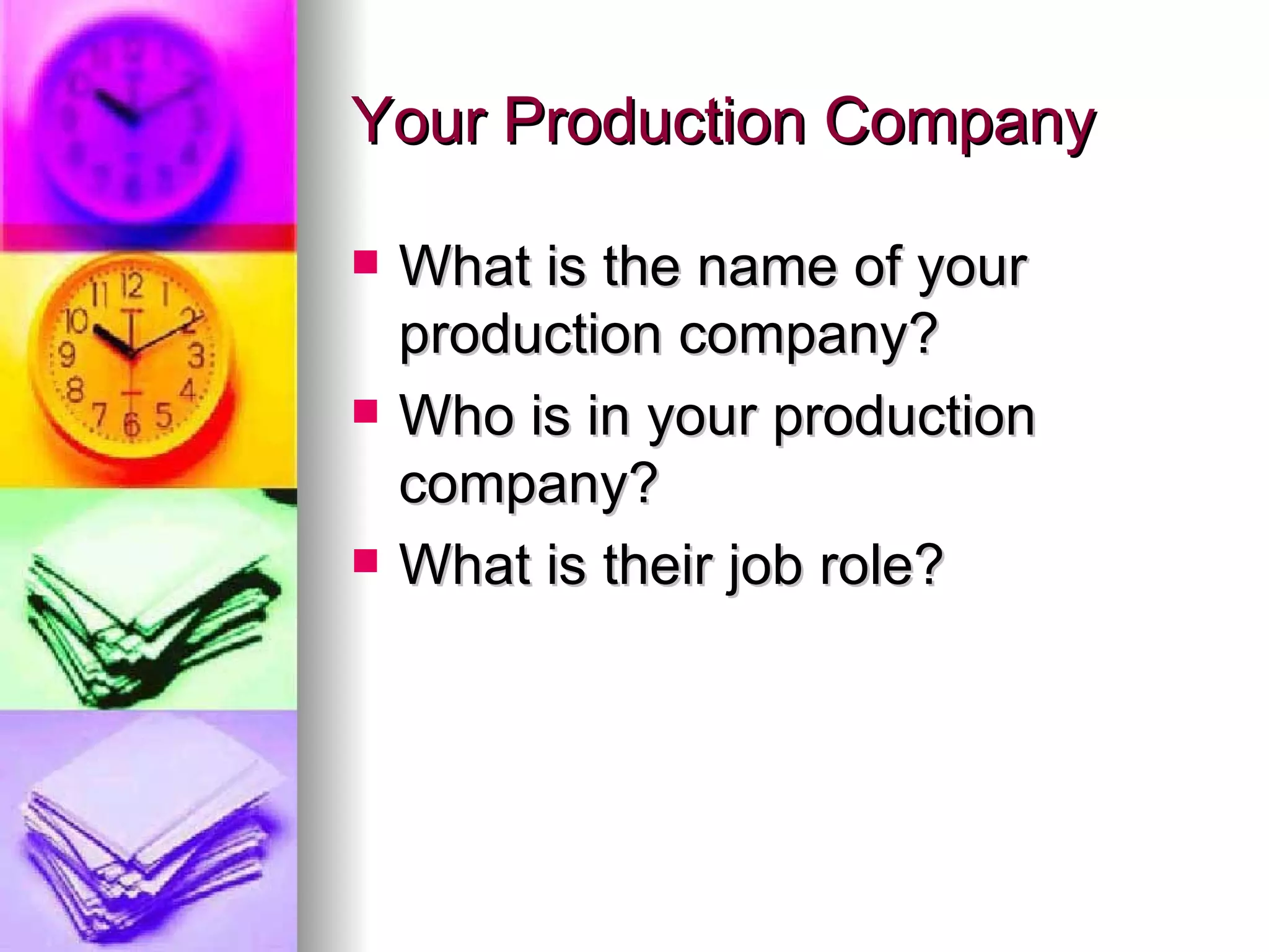 Pre production intro | PPT