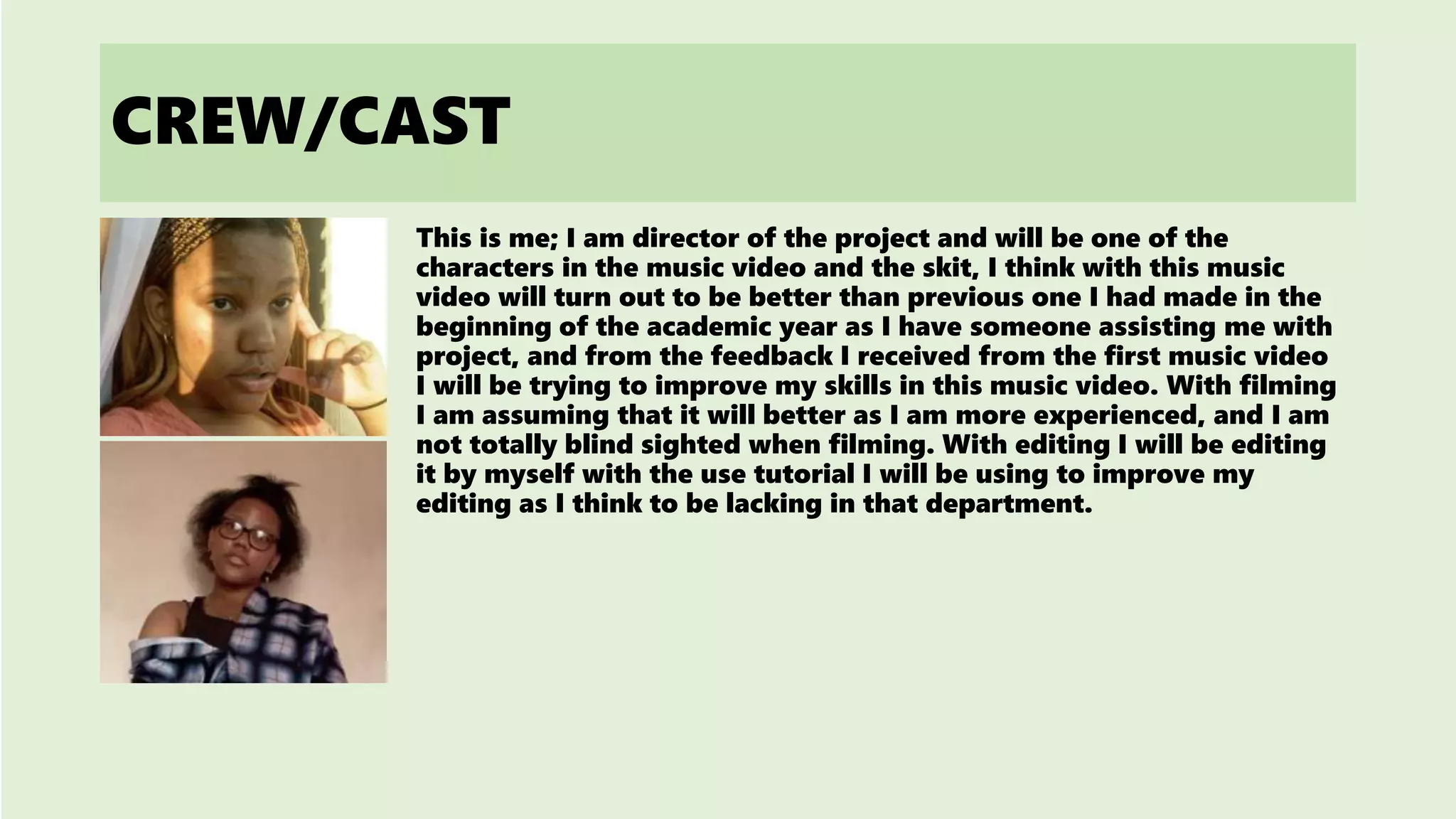 Pre production music video | PPT