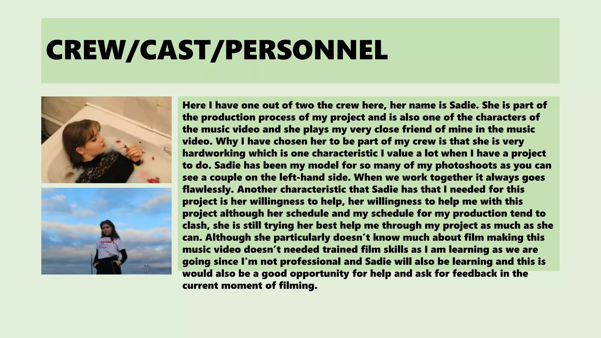 Pre production music video | PPT