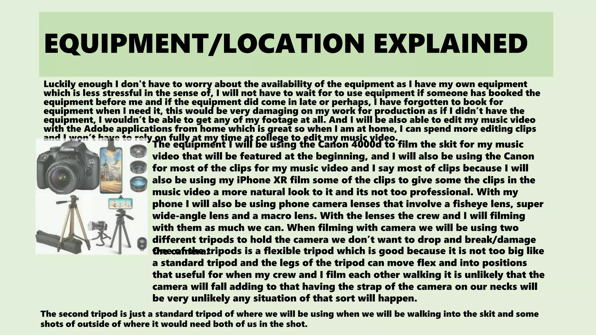 Pre production music video | PPT