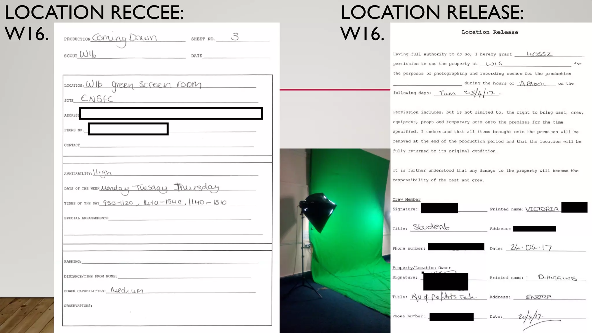 Pre production paperwork Music Video | PDF