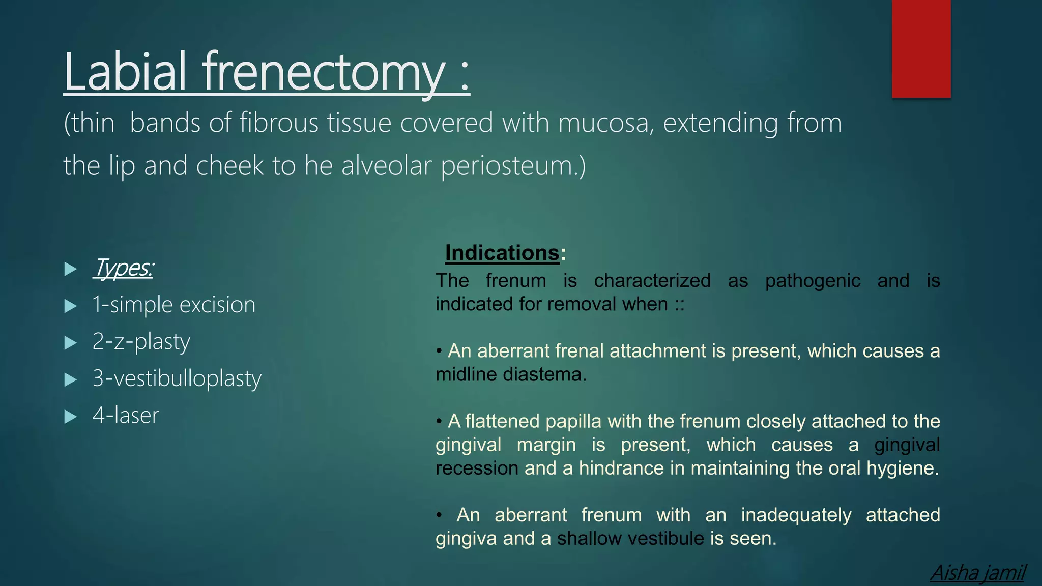 Indications and pre-prosthetic procedures For making prosthesis - DR ...
