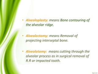 Pre prosthetic surgery | PPTX