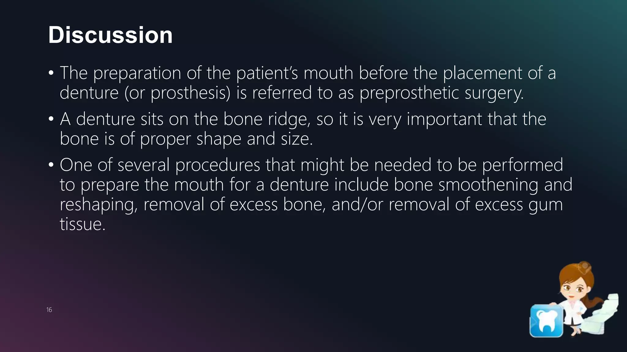 Preprosthetic Surgery | PPTX