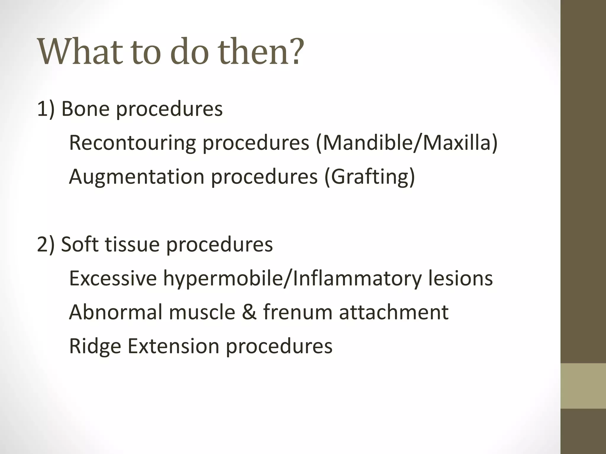 Preprosthetic surgery | PPTX