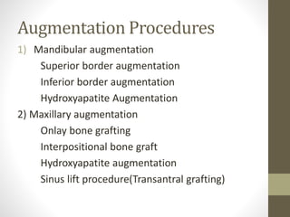 Preprosthetic surgery | PPTX