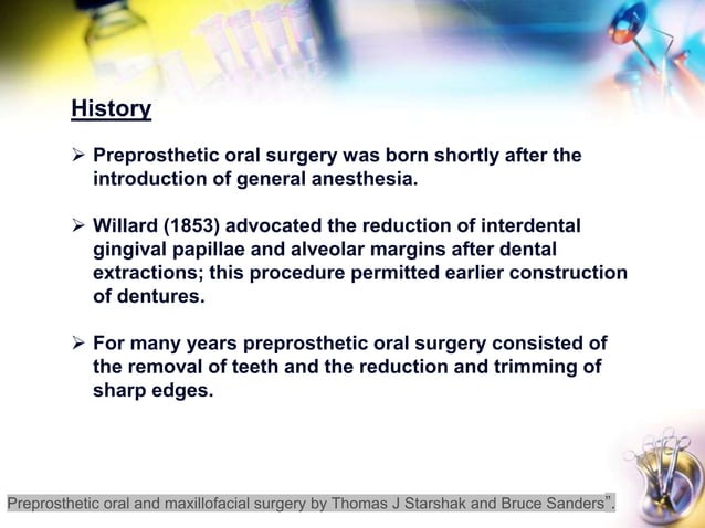 PREPROSTHETIC SURGERY 2.pptx | Dental Health | Diseases and Conditions