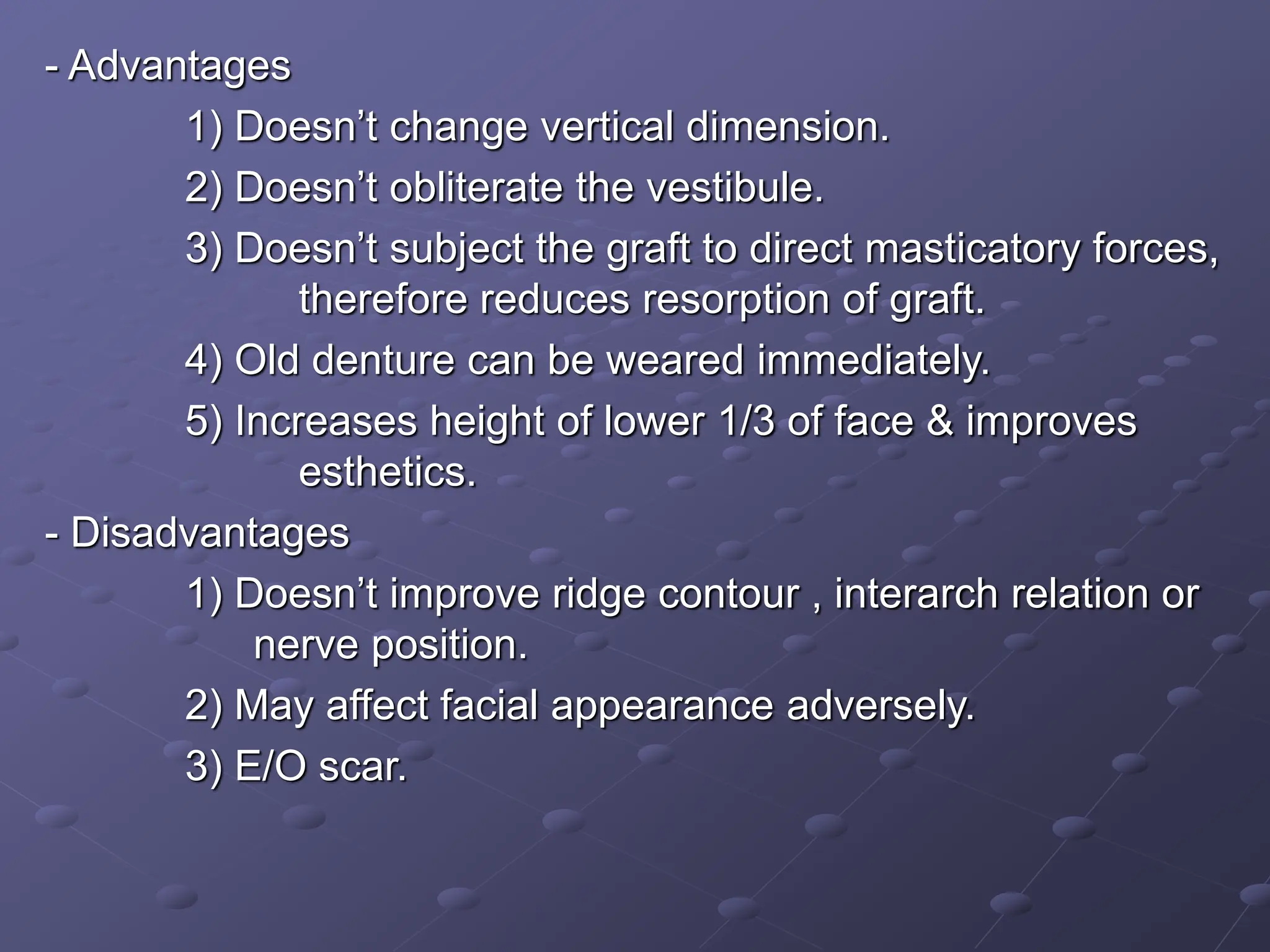 Preprosthetic surgery - ridge correction 2.ppt