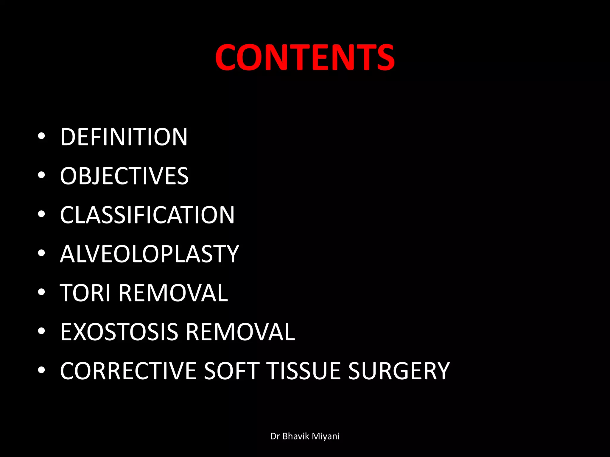 Pre-Prosthetic Surgery | PPT