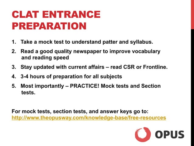 CLAT Preparation with Opus | PPT