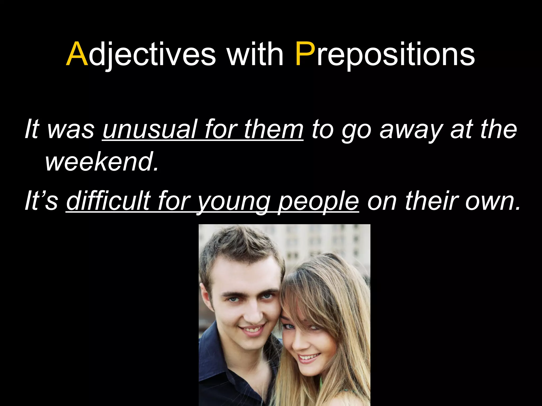 ADJECTIVES WITH PREPOSITIONS | PPT