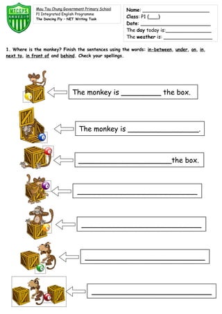 Tom's TEFL - Prepositions of Place | DOC