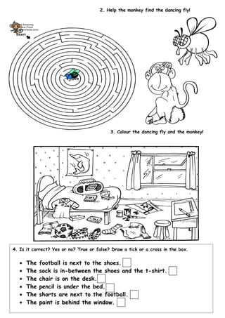 Tom's TEFL - Prepositions of Place | DOC