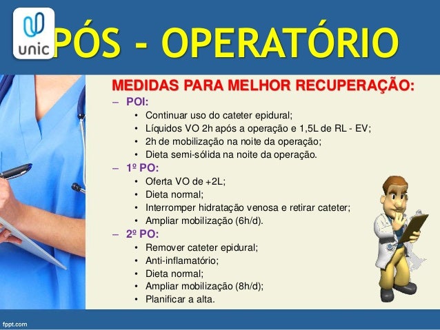 Pré e Pós Operatório em Cirurgia