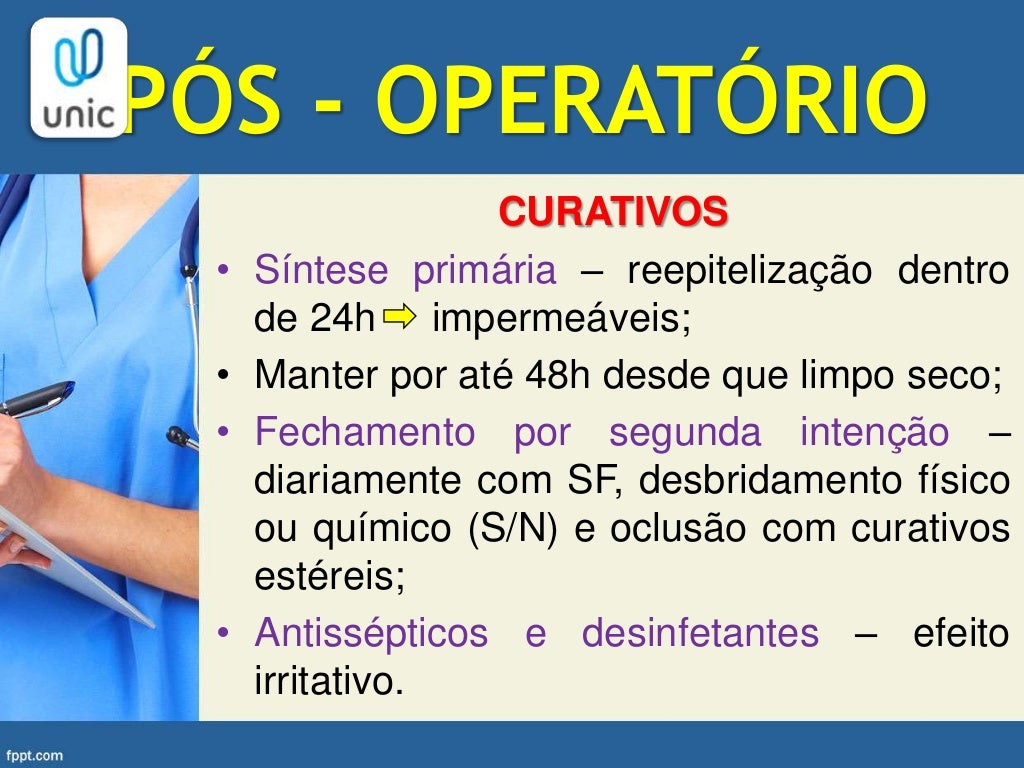 Pré e Pós Operatório em Cirurgia