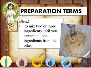 Blend Cooking Term