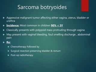 Sarcoma Botryoides Urethra