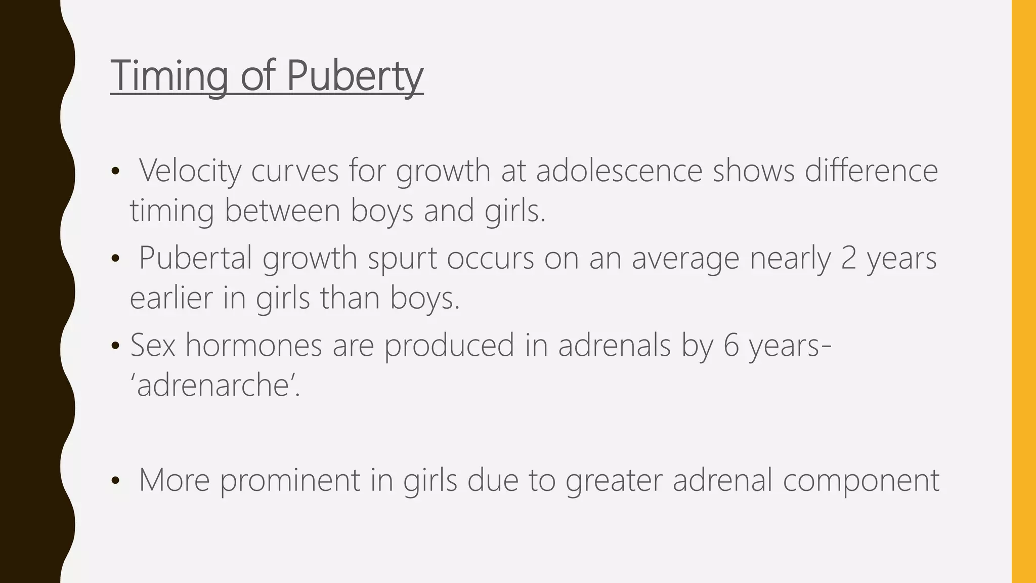 Pre pubertal growth spurt | PPTX