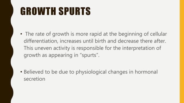 Pre pubertal growth spurt | PPTX